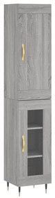 Skříň highboard šedá sonoma 34,5 x 34 x 180 cm kompozitní dřevo - Default Title