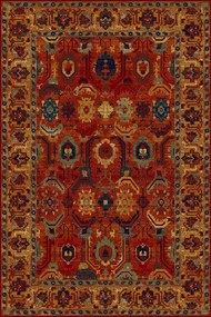 Kusový koberec vlněný Dywilan Superior Oman Rubin červený Rozměr: 235x350 cm