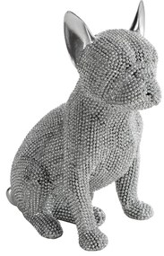 DEKORAČNÍ FIGURKA ELDO 13X9X17 CM STŘÍBRNÁ
