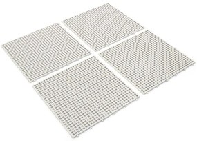 Plastová dlažba Linea Flextile 39,5 x 39,5 x 0,8 cm, bílá