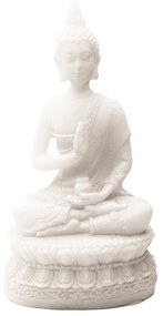 Milujeme Kameny Buddha medicíny a léčení - velký bílý - soška feng shui