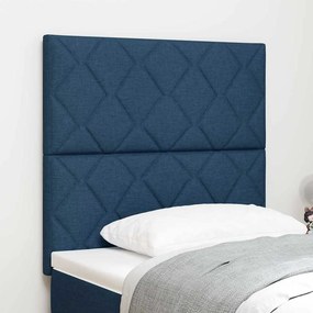 Čelo postele Modrá 90 cm textil 3337892
