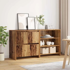 Servírovací skříň 2 ks Staré dřevo 70 x 41 x 75 cm 3393300
