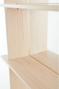 Regál z borovicového dřeva v přírodní barvě 140x180x40 cm Tottori – Jotex