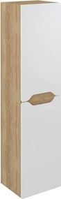 Sapho Sapho, WAVE skříňka vysoká 35x140x30cm, levá/pravá, bílá/dub Alabama, WA245-3022
