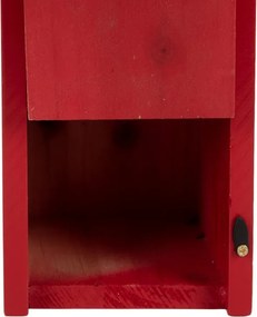 Červená budka pro ptáčky ve tvaru poštovní schránky Royal Post – 14x11x21 cm