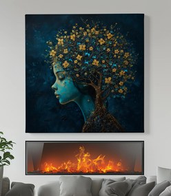 Obraz na plátně - Strom života Snící Astrael FeelHappy.cz Velikost obrazu: 80 x 80 cm