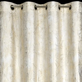 ZATEMŇOVACÍ ZÁVĚS NA KROUŽCÍCH MALIA 140X250 CM VZOROVANÁ