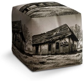 Sablio Taburet Cube Starý dům: 40x40x40 cm
