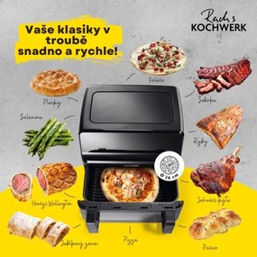 KochWerk Horkovzdušná fritéza s dvojitou komorou 14349 Dual Vario