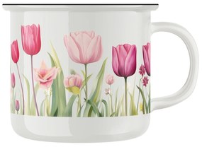 Mablo Keramický retro hrnek "Tulipány" Hrnek: Keramický retro 400 ml