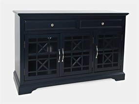 Komoda Avola 127 cm z masivu tmavě modrá