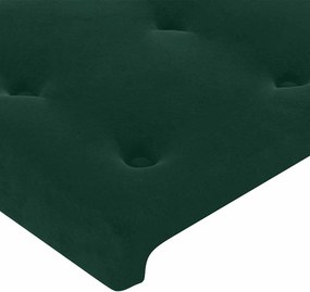 Čelo postele tmavě zelené 180x5x118/128 cm sametové 3116829