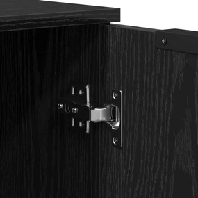 Servírovací skříň 3 ks Černá 70 x 41 x 75 cm Kompozitní dřevo 3332501