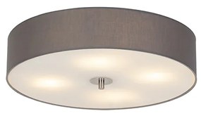 Rustikální stropní svítidlo šedá 50 cm - Drum