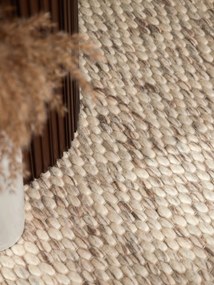 ELLE Decoration, Kusový koberec Lyon Beans 106316 Natural Cream Brown kruh z kolekce Elle, 200x200 (průměr) kruh, hnědá, ložnice