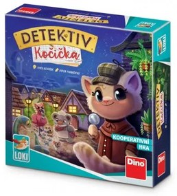 Detektiv Kočička dětská společenská hra v krabici 21x21x7cm