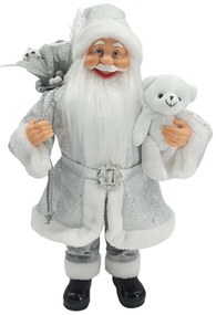 Dekorace Santa Claus Stříbrný 60cm