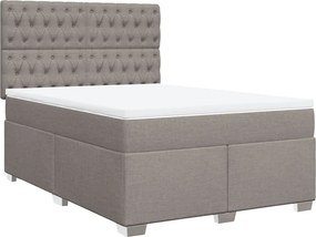 Box spring postel s matrací taupe 140x200 cm textil 3292822