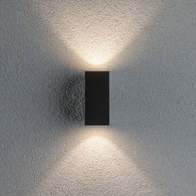 P 94328 Venkovní nástěnné svítidlo Flame 2x2,8W IP44 3.000K antracit 230V - PAULMANN