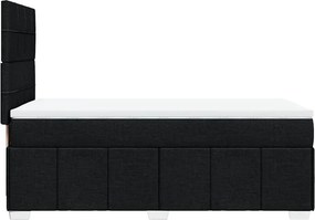 Box spring postel s matrací černá 80 x 200 cm textil 3293797