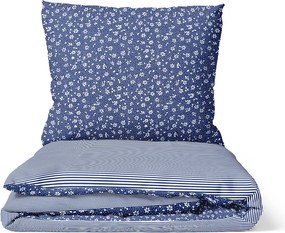 Bavlněné prodloužené povlečení Venkovský sen - modré - nové Velikost: 140 x 220 + 70 x 90