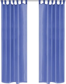 vidaXL Voálové závěsy, 2 ks, 140x245 cm, [130208] Barva: Královská modř