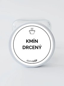 Samolepka na kořenky KMÍN DRCENÝ bílá 5 cm tučné písmo