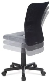 Autronic Kancelářská židle dětská látka MESH šedá a černá KA-2325 GREY