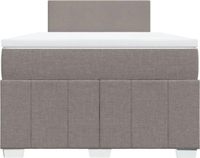 Box spring postel s matrací taupe 120x190 cm textil 3289304