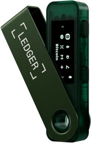 Ledger nano s plus emerald green crypto hardware wallet