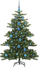 Umělý Skládací Vánoční Strom Zelená 150 cm PVC a ocel 3397660