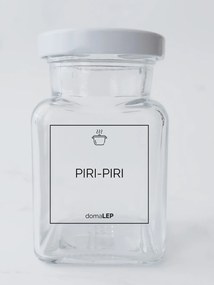 Samolepka na kořenky PIRI-PIRI průhledná  5 × 5 cm základní písmo