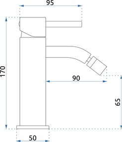 Rea, Bidetová baterie REA Lungo Rose Gold, REA-B4700
