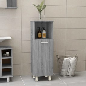 Koupelnová skříňka šedá sonoma 30x30x95 cm kompozitní dřevo,  815607 HangarStore.cz