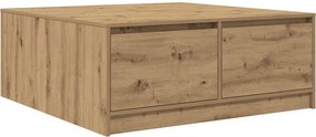Konferenční stolek se zásuvkami Řemeslnický dub 100x100x40 cm 3328407