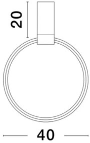 LED lustr Garve 40 bílé