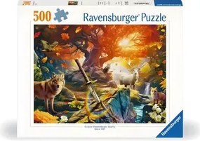 RAVENSBURGER Puzzle Meč Excalibur v lese / 500 dílků