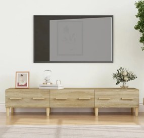 vidaXL TV skříňka 150 x 34,5 x 30 cm kompozitní dřevo [817508] Barva: bílá s vysokým leskem