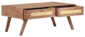 Konferenční stolek 100 x 60 x 40 cm masivní mangovníkové dřevo - Default Title