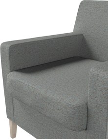 Potah na křeslo IKEA Karlstad barva modrá látka pletený vzor