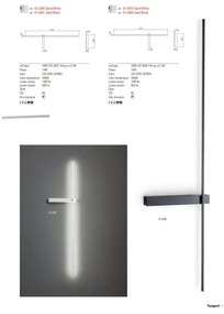 Redo 01-2479 - LED Nástěnné svítidlo TANGENT LED/14W/230V 3000K bílá