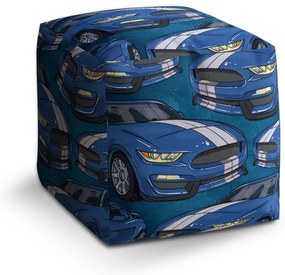 Sablio Taburet Cube Mustang Pattern: 40x40x40 cm