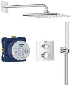 GROHE 34881000 - Podomítkový sprchový systém PRECISION 310 × 310 mm lesklý chrom