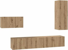 Sestava TV skříněk 4 ks Artisanový dub Kompozitní dřevo 3393263