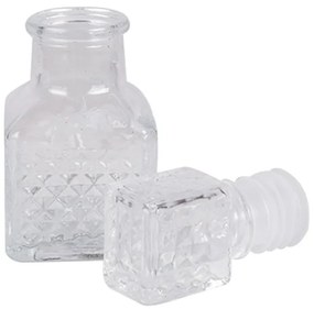Broušená skleněná lahvička / flakon na parfém Adrie – 50 ml