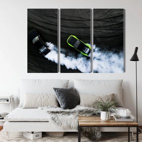 Vícedílný obraz Driftování 3D Aut Nedostatek Nedostatek Plátno Canvas 120x80