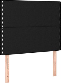 Box spring postel s matrací černá 100 x 200 cm textil 3136495