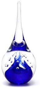 Skleněné těžítko - dekor 02, Modrá, 15 cm | České sklo od Artcristal Bohemia