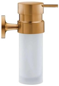Duravit Starck T - Dávkovač mýdla s držákem, matné sklo/kartáčovaný bronz 0099350400